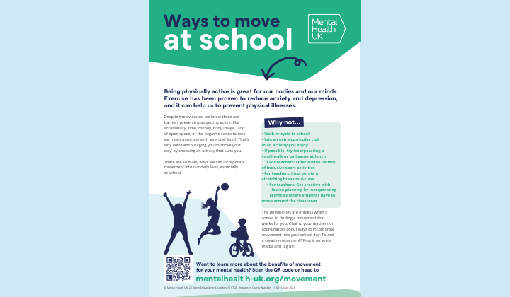 Movement and mental health - Mental Health UK